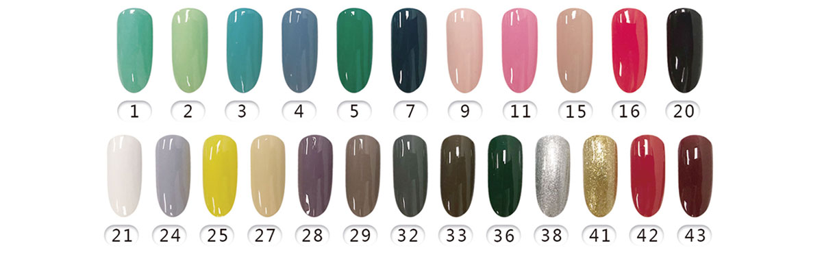 Nail Art Gel Color Chart | Mobray Gel